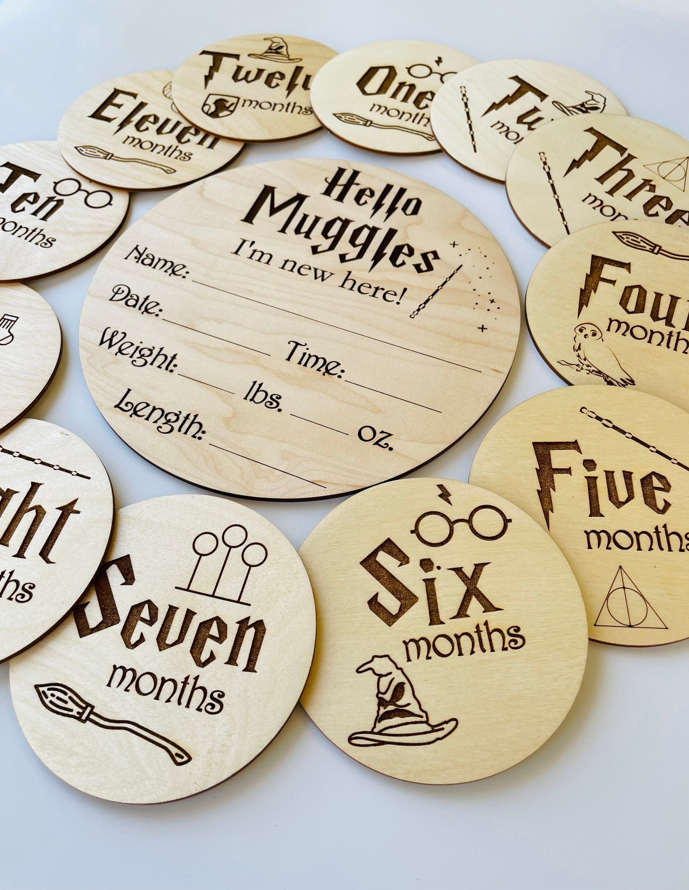 Baby Birth Stat Signs – Wood, Wit & Whimsy